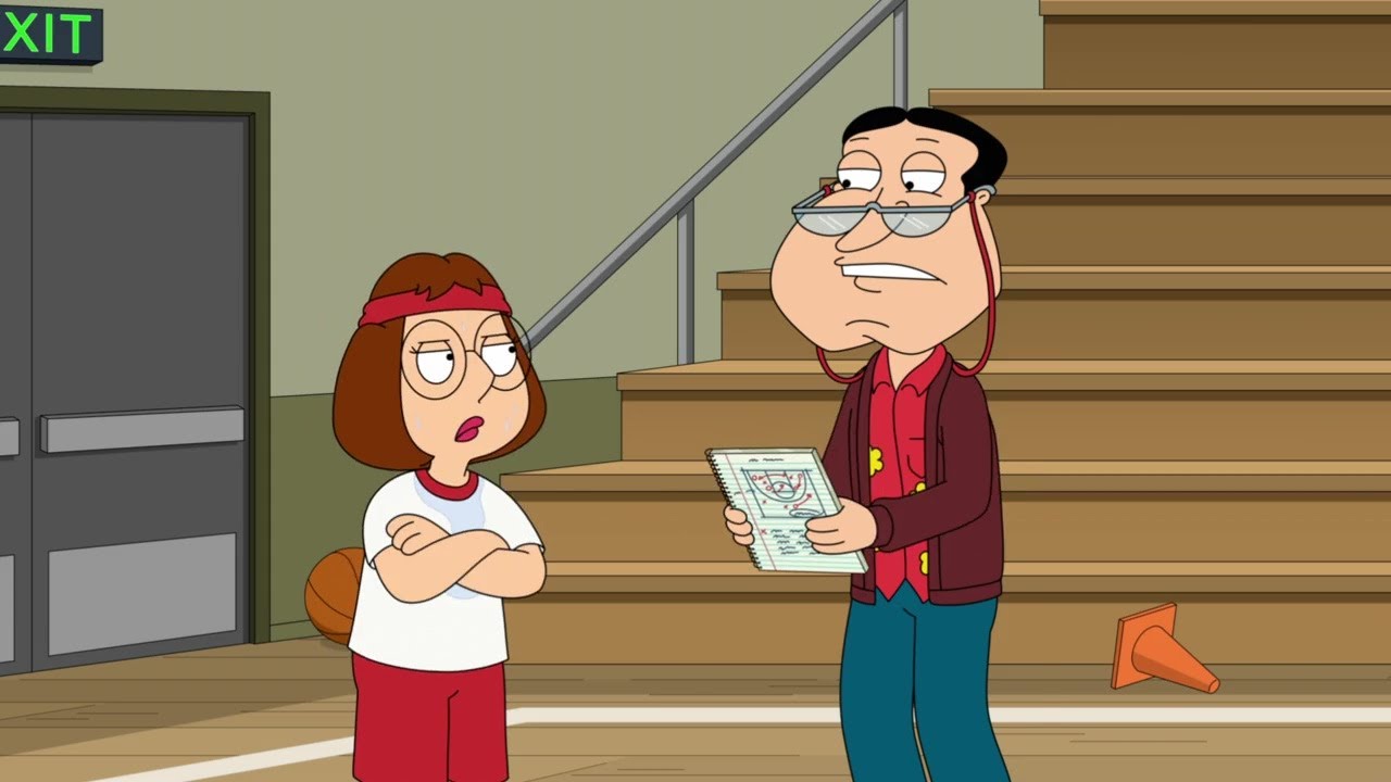 Family Guy - Quagmire is allowed to sneak into the gym - YouTube