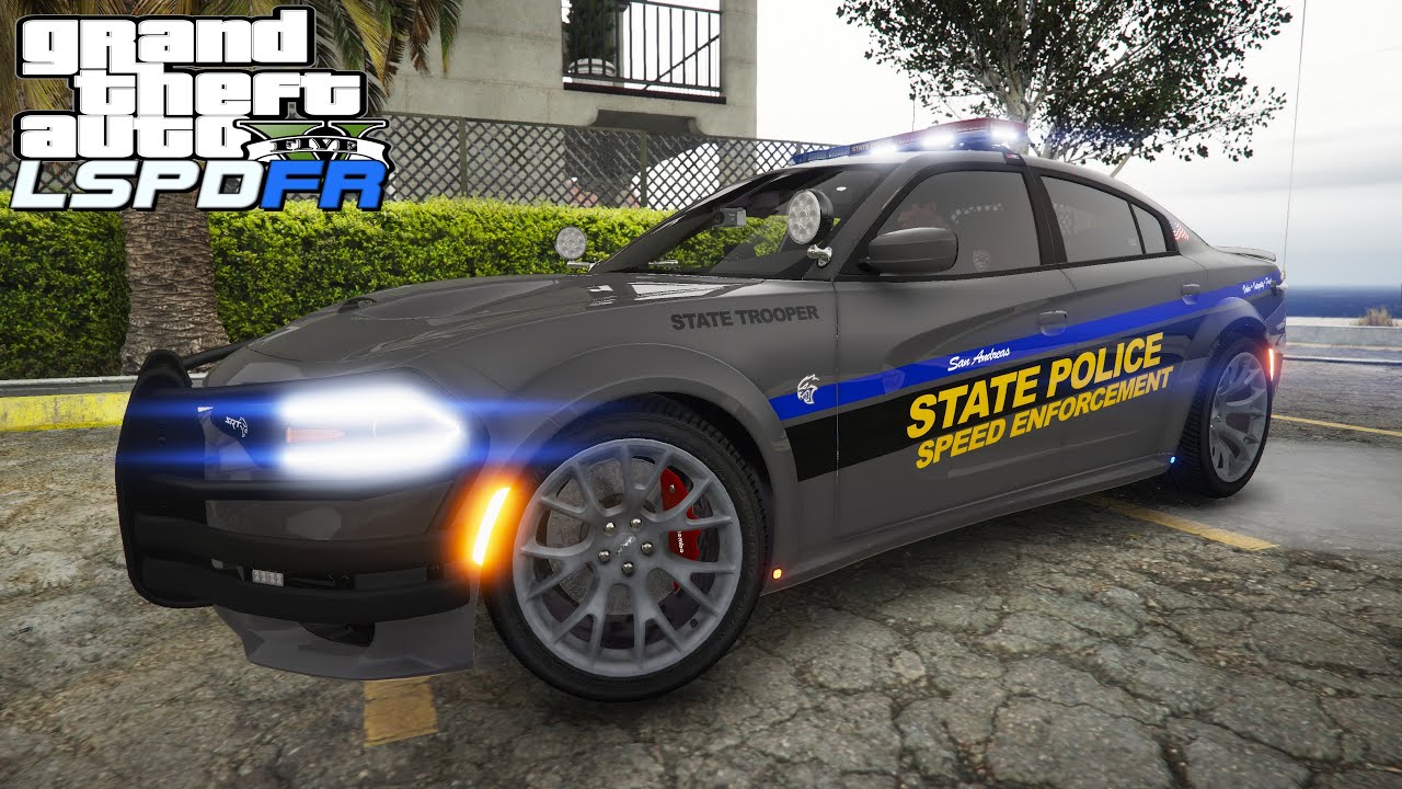 GTA 5 LSPDFR | San Andreas State Police | SASP Dodge Charger Hellcat ...