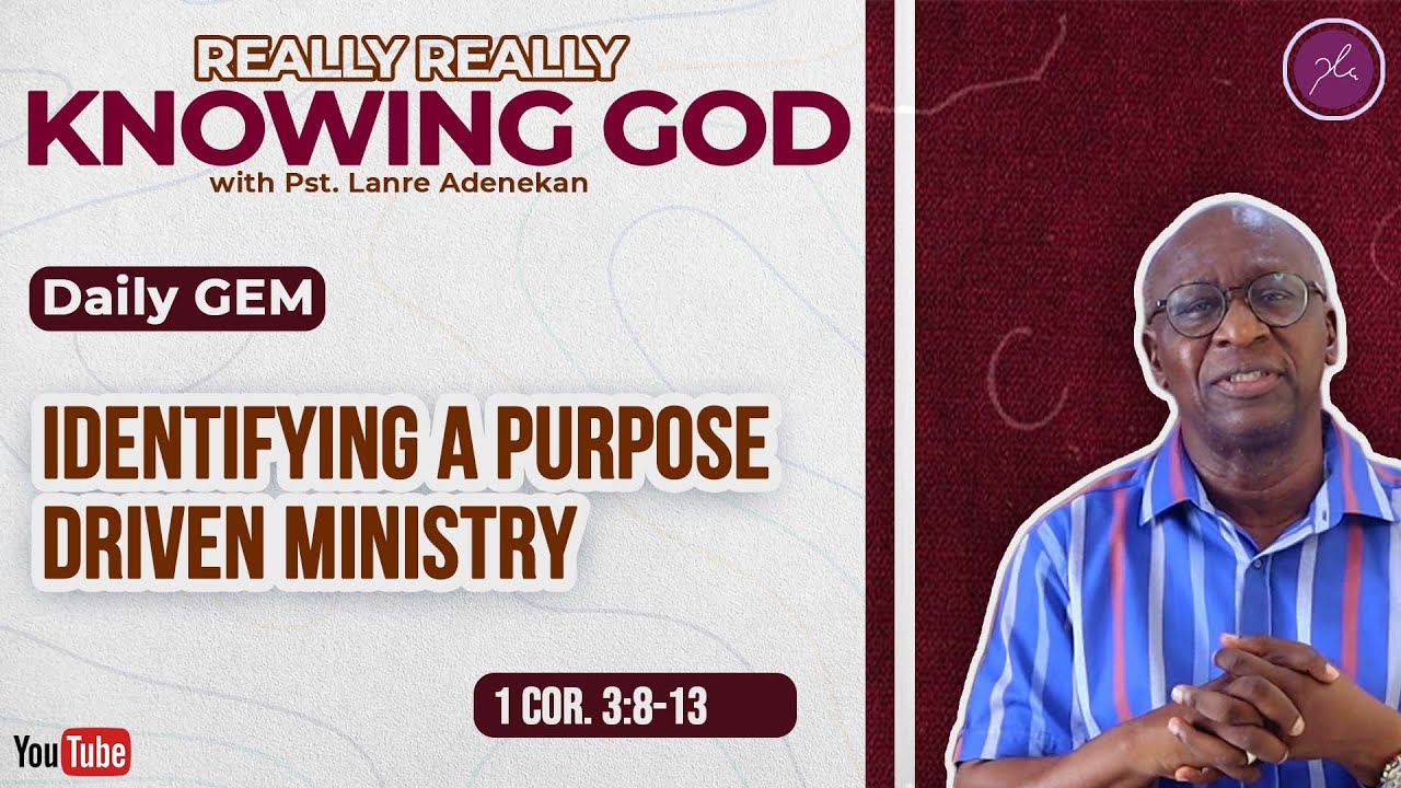 Identifying A Purpose Driven Ministry - Daily Devotional - YouTube