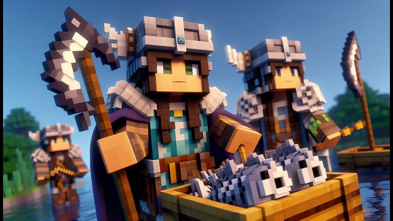 Hypixel Skyblock – Building a Viking Marketplace - YouTube