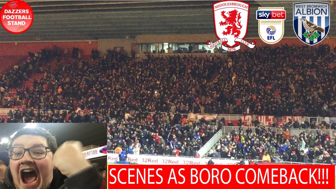 SCENES AS BORO COMEBACK!!! BORO V WEST BROM MATCHDAY VLOG - YouTube