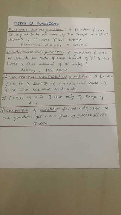 Relations and functions important formulas #2024 class 12th maths - YouTube