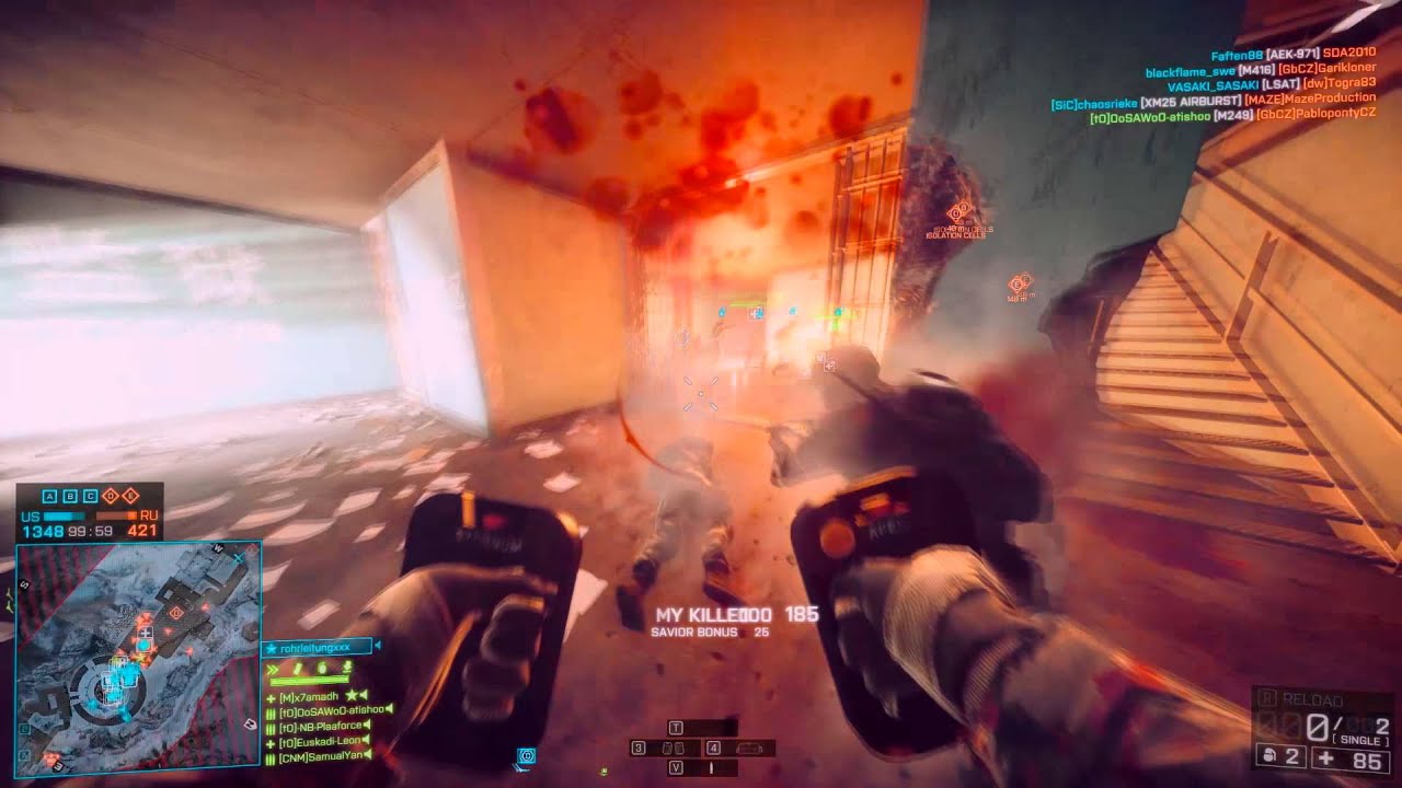 In Midst of Madness Defibrillator kill | BATTLEFIELD 4 - YouTube