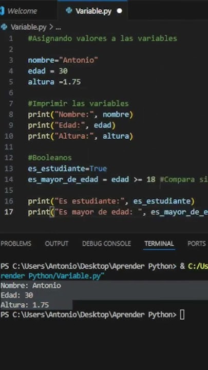 Variables y Tipos de Datos en Python 🔥🔥 #python #code #coding #dev #programming # ...