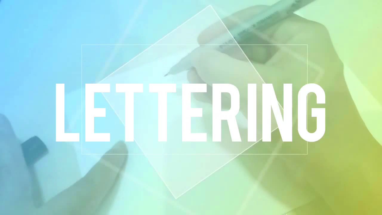 Como Fazer Lettering - Lettering Para Iniciante/Muito Fácil - YouTube