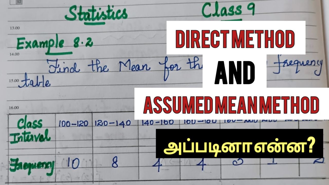 what is the difference between direct and assumed mean method ...
