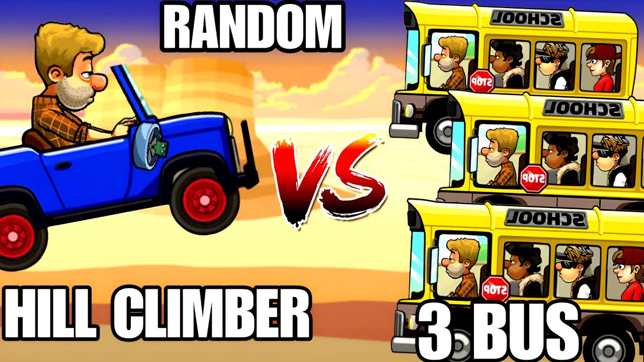 Hill Climb Racing 2 - 3 Bus vs My Hill Climber😱 | Hcr2 | # ...