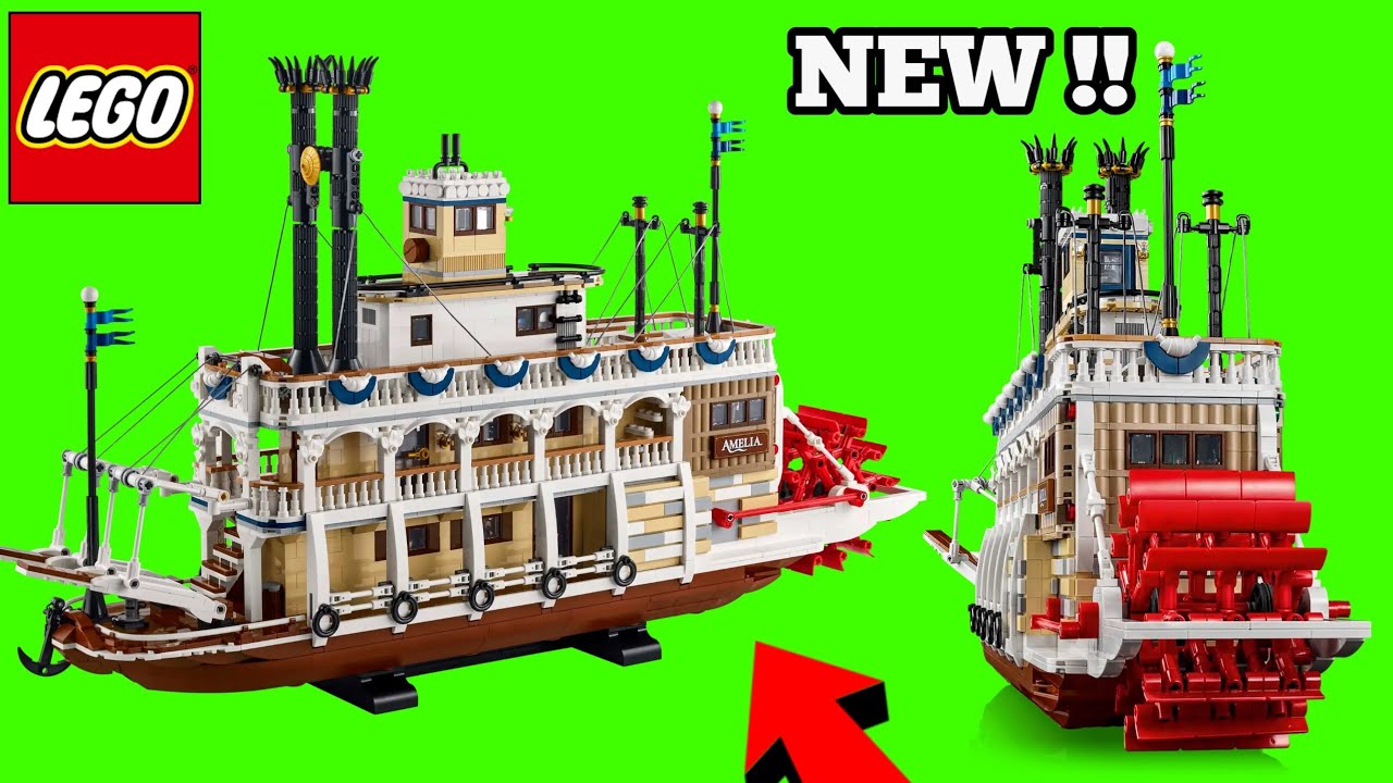 NEW LEGO RIVER STEAM BOAT !! - YouTube