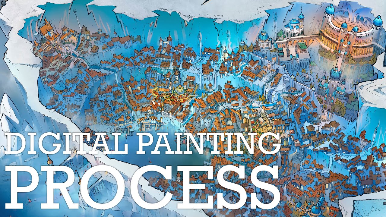 City In The Ice - Drawing Demo - YouTube