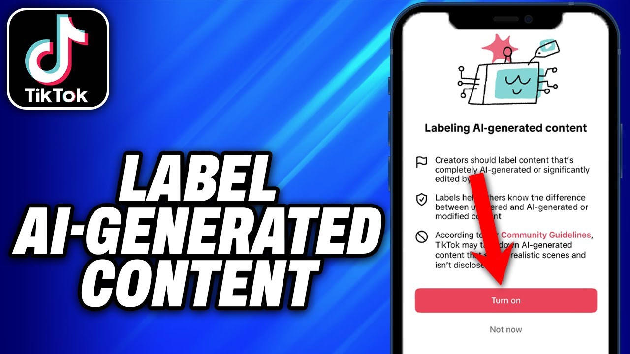 How to Label AI Generated Content on TikTok - Easy Fix - YouTube