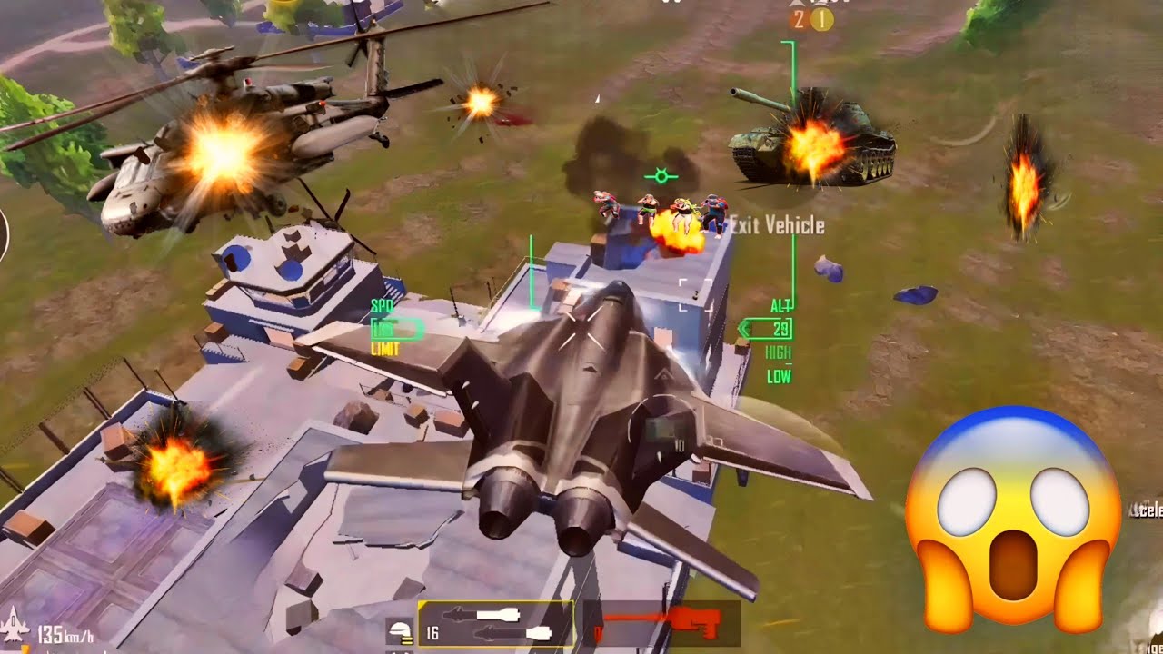 Fighter Jet machine gun power 🔥 Fighter jet bgmi gameplay 💥 Fighter jet ...