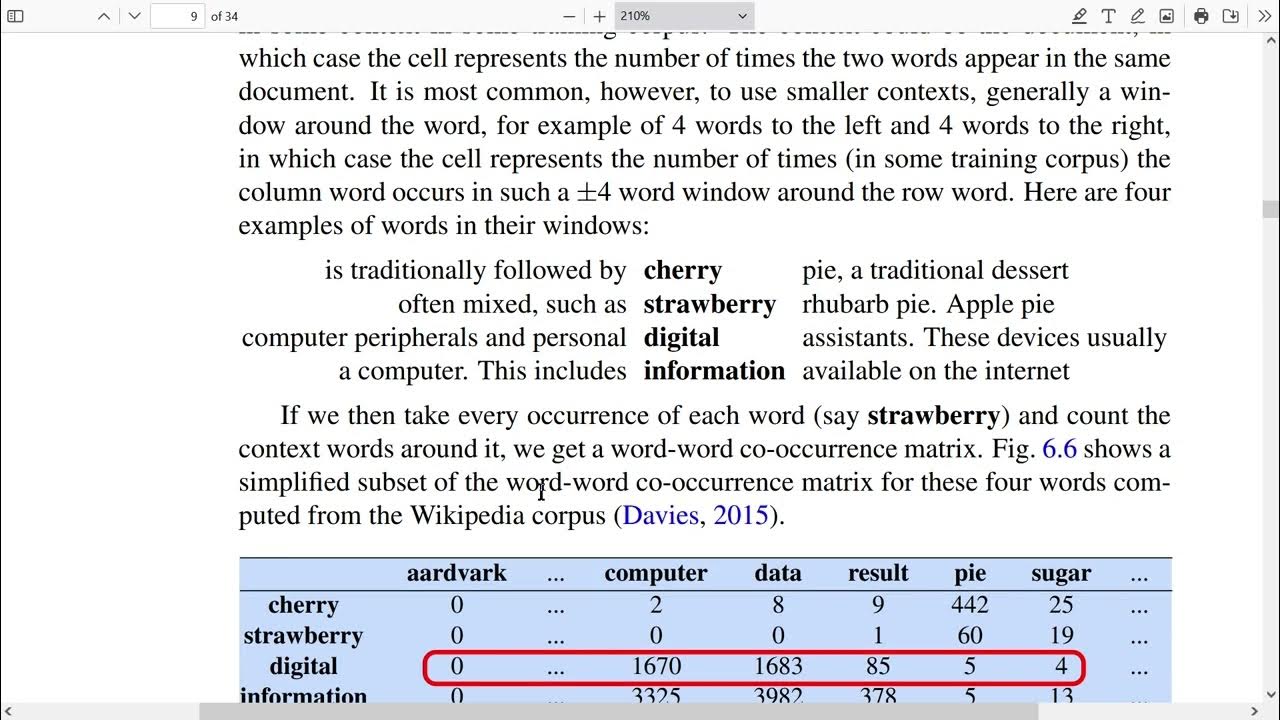 Bài 5.14 term-context matrix CS124 - YouTube