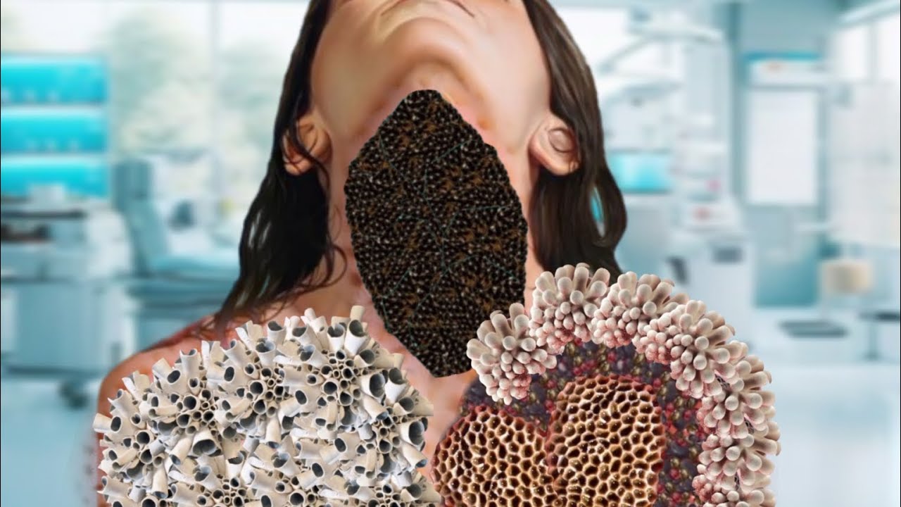 ASMR severely affected trypophobia remove | ASMR 2d deep cleaning animation treatment || - YouTube