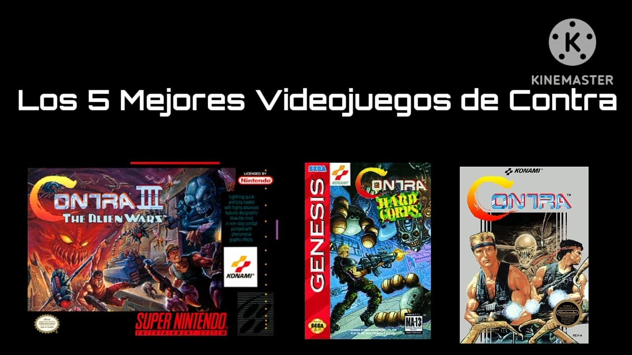 TOP 5 MEJORES VIDEOJUEGOS DE CONTRA - YouTube