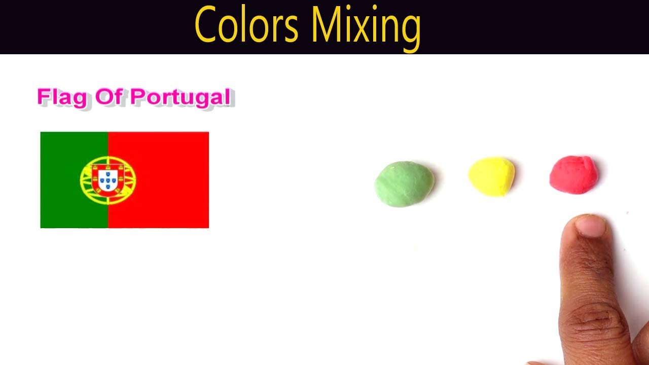 Mixing Portugal Flag Colors Make What Color - Color Mixing Video - YouTube
