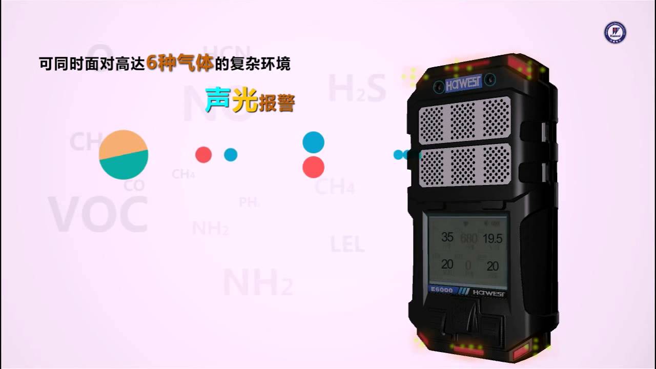 Portable Multi-gas Detector--E6000 portable 6-gas Detector Henan Hanwei ...