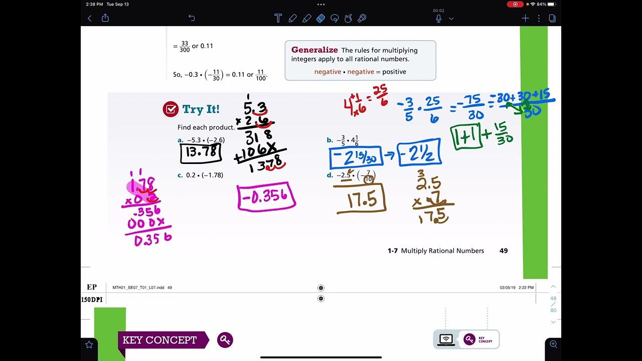 1 7 Multiply Rational Numbers YouTube 1-7-multiply-rational-numbers-youtube