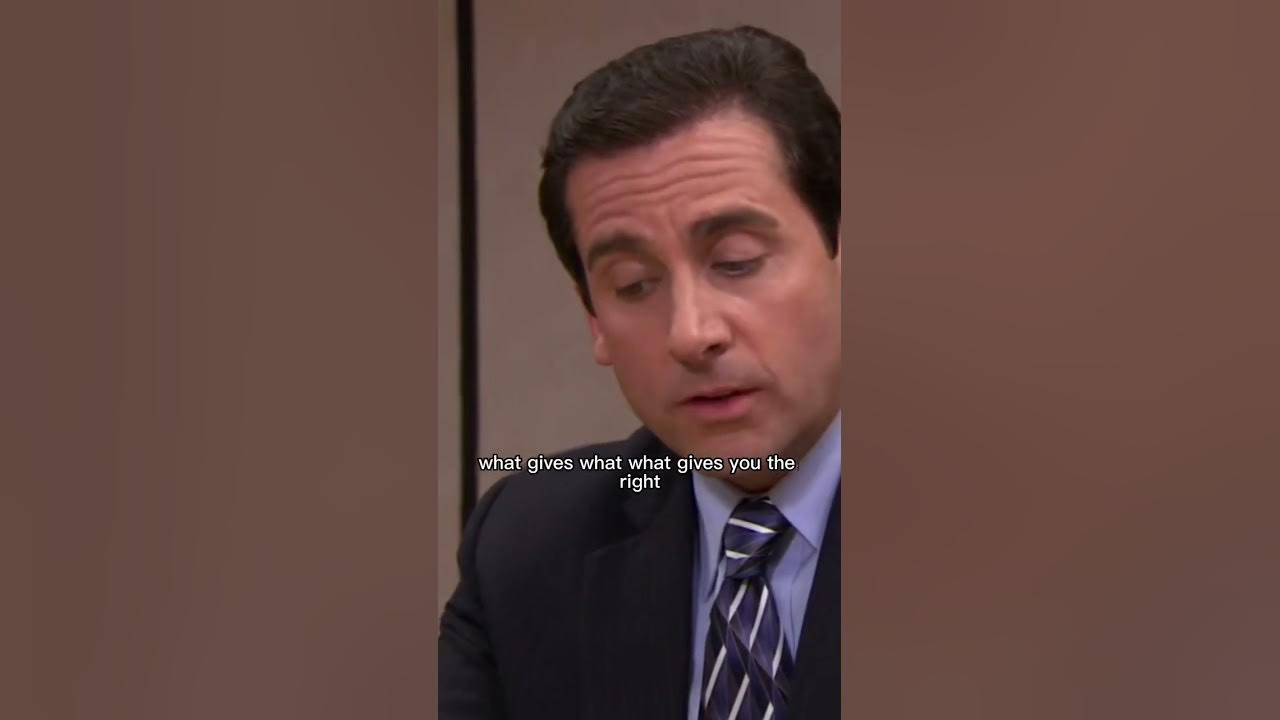 What Gives You The Right theoffice officeclips YouTube what-gives-you-the-right-theoffice-officeclips-youtube