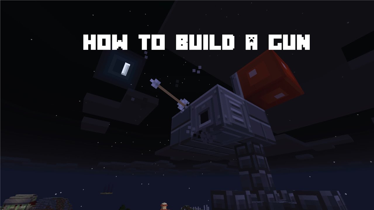 How To Make a Simple Redstone Gun in Minecraft (How to...) - YouTube
