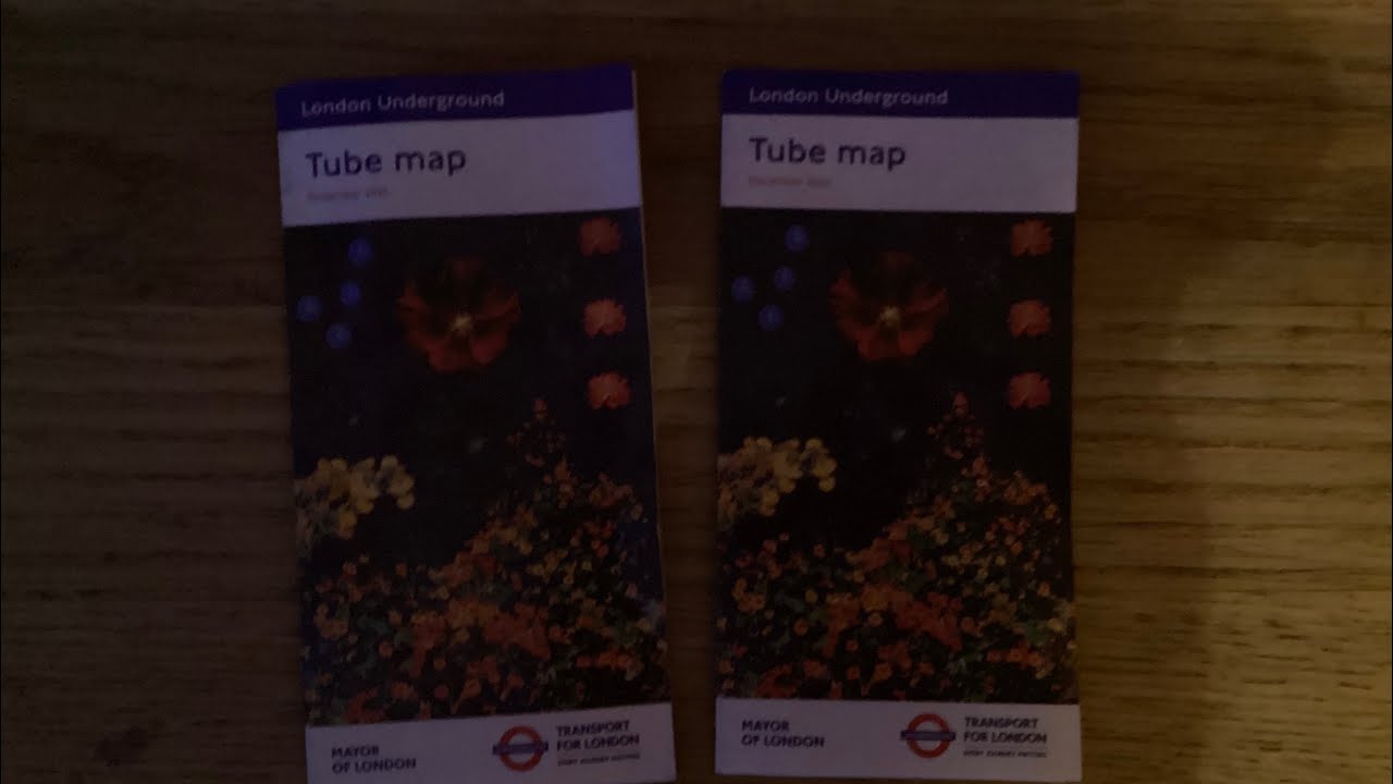 Reviewing a tube map from December 2023 (which I got today at Epping ...
