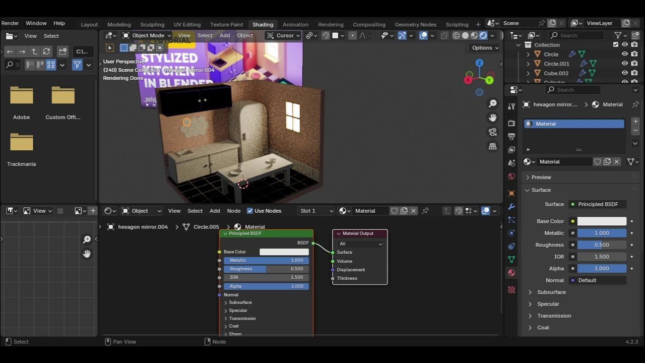 Blender isaometric room #Blender3D#BlenderCommunity#BlenderRender#BlenderArt#BlenderCycles# ...