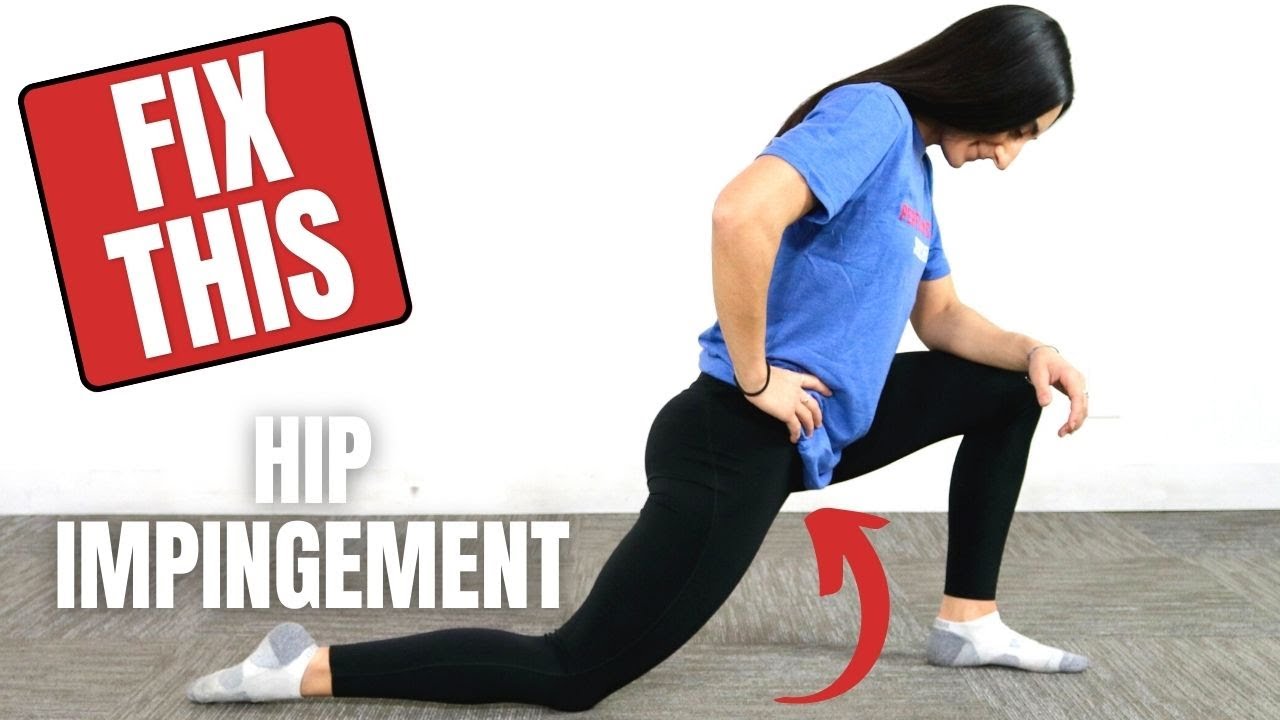 HIP IMPINGEMENT STRETCHES - 3 Simple Exercises You NEED to Do - YouTube