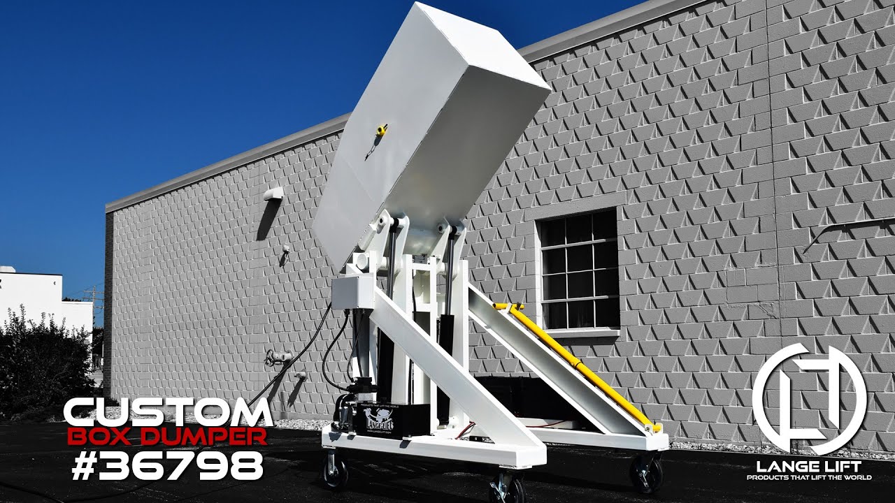 Mobile Battery Powered Box Dumper | 2,000 Pound Capacity - YouTube