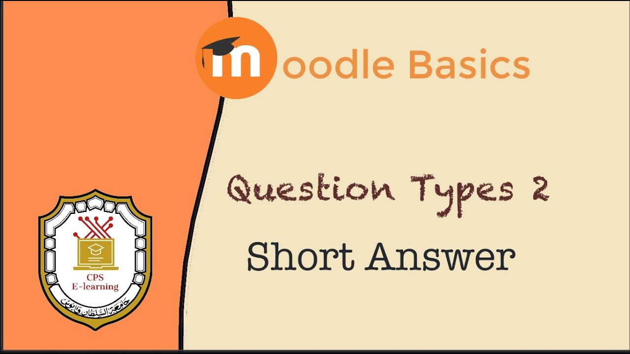 Creating Short Answer Question on Moodle - YouTube
