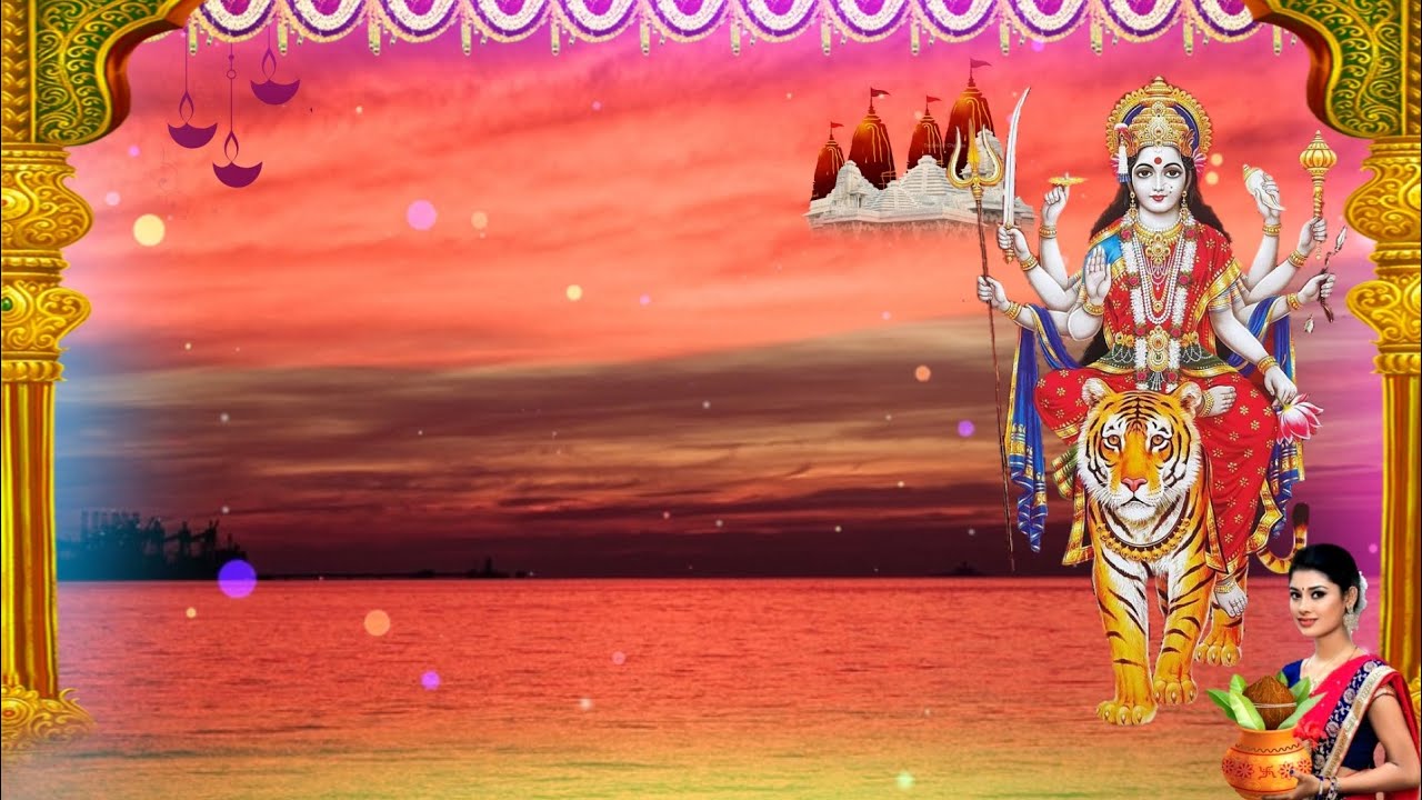 Navratri Background - Navratri Background Video - Bhakti Background ...