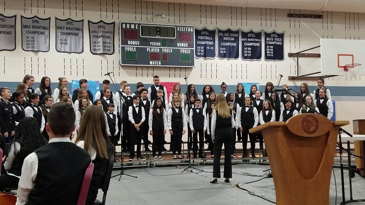 Stahl Junior High School Veterans Day Assembly 11.08.18 - YouTube