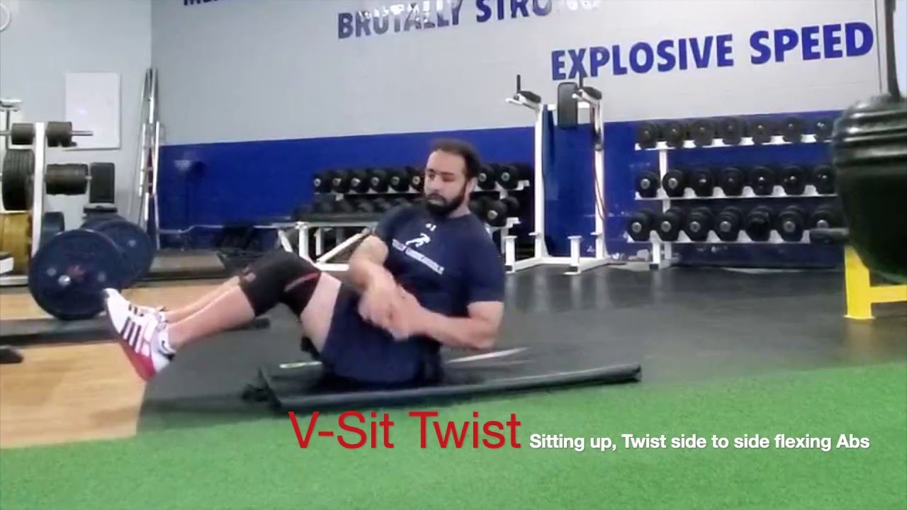 V Sit Twist - YouTube