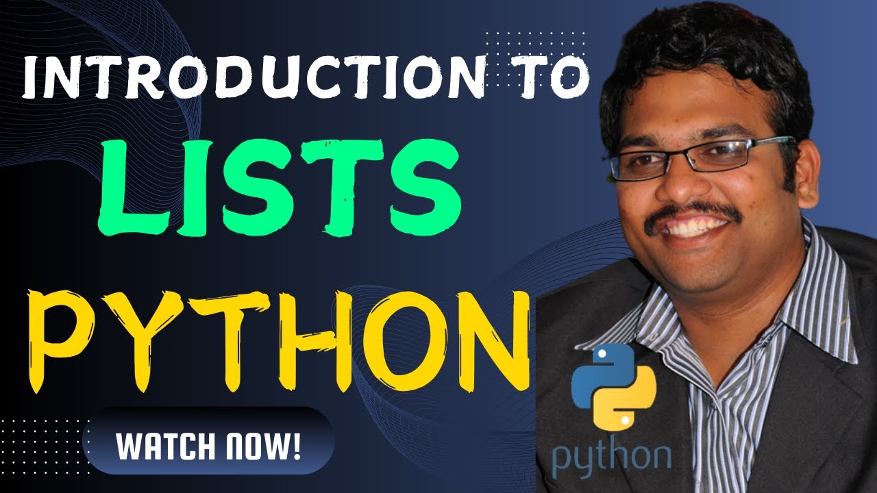 Introduction To Lists And Creating Lists Python Programming Youtube 