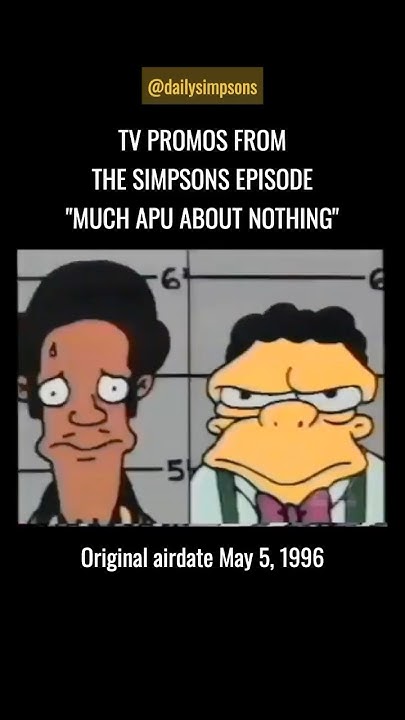 Fox and syndication promos from The Simpsons episode “Much Apu About ...