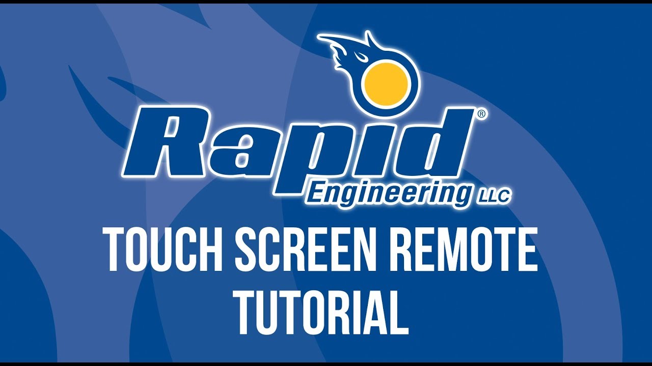 Rapid Engineering Equipment Touch Remote Tutorial - YouTube