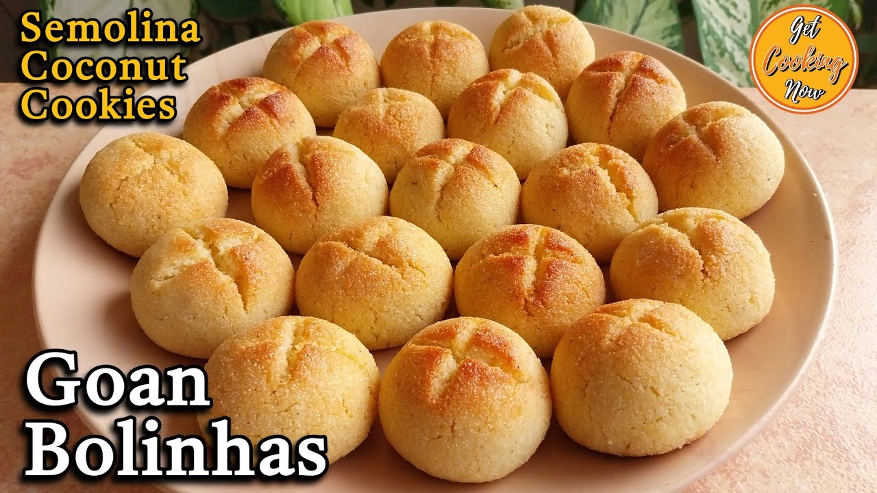 Goan Bolinhas Recipe with one Secret Ingredient | Semolina Coconut ...