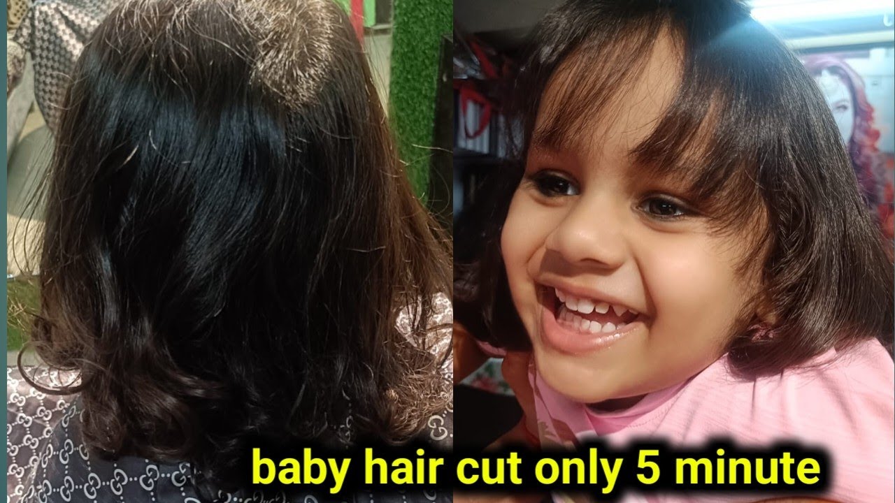 Baby hai cut only 5 minute। Bob hair cutt5 - YouTube