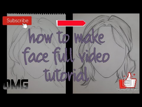 how to make a face video tutorial #viral #trending #drawing #easy # ...