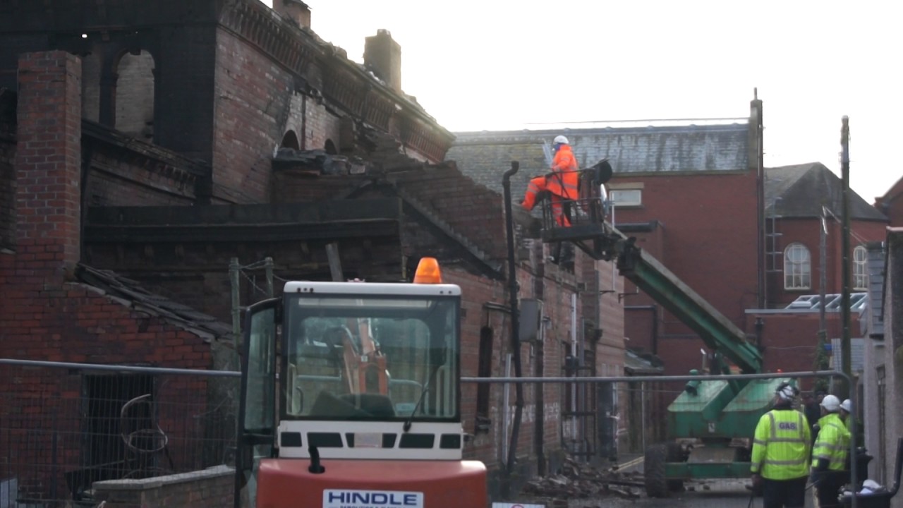 Fire Site in Barrow-in-Furness - YouTube