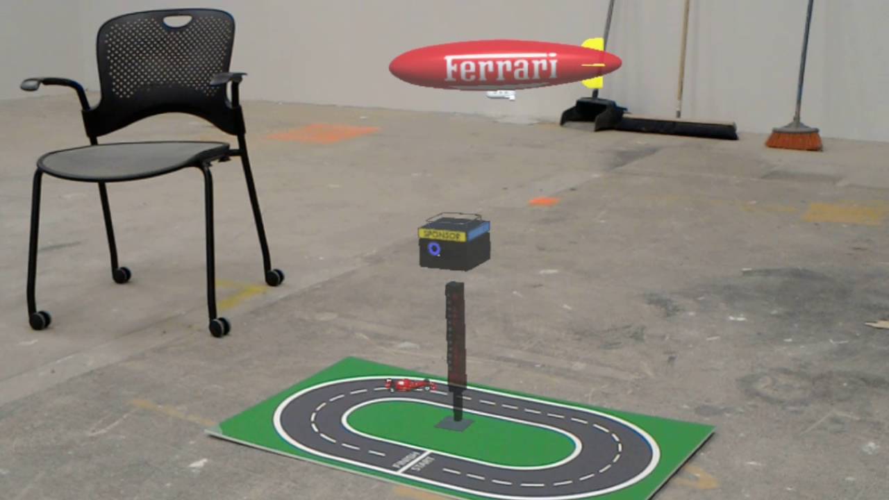 Hololens Demo: Virtual Car on Physical Track - YouTube