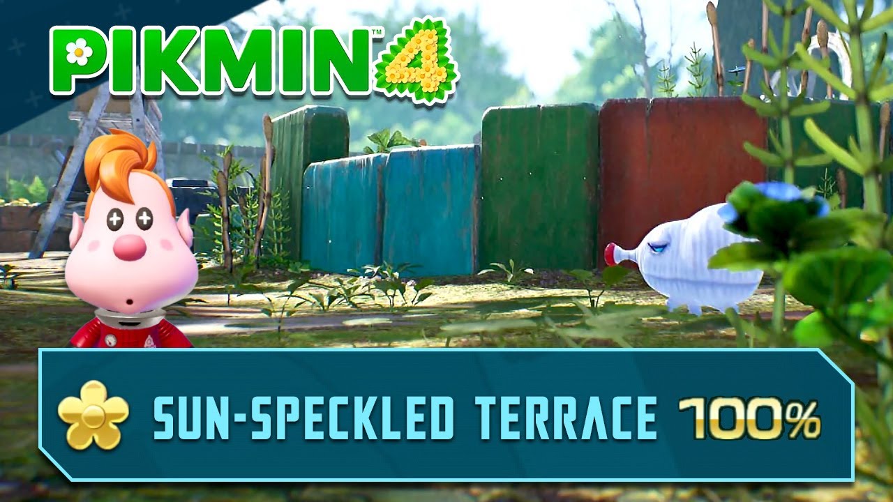 Pikmin 4 - Area 1: Sun Speckled Terrace (All Rescues, Treasure, Onions ...