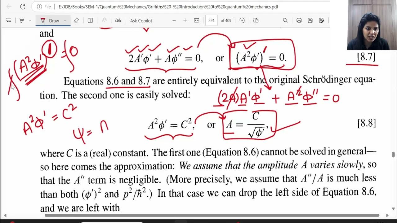 L 20, The WKB Approximation, Application to Bound States, Bohr ...