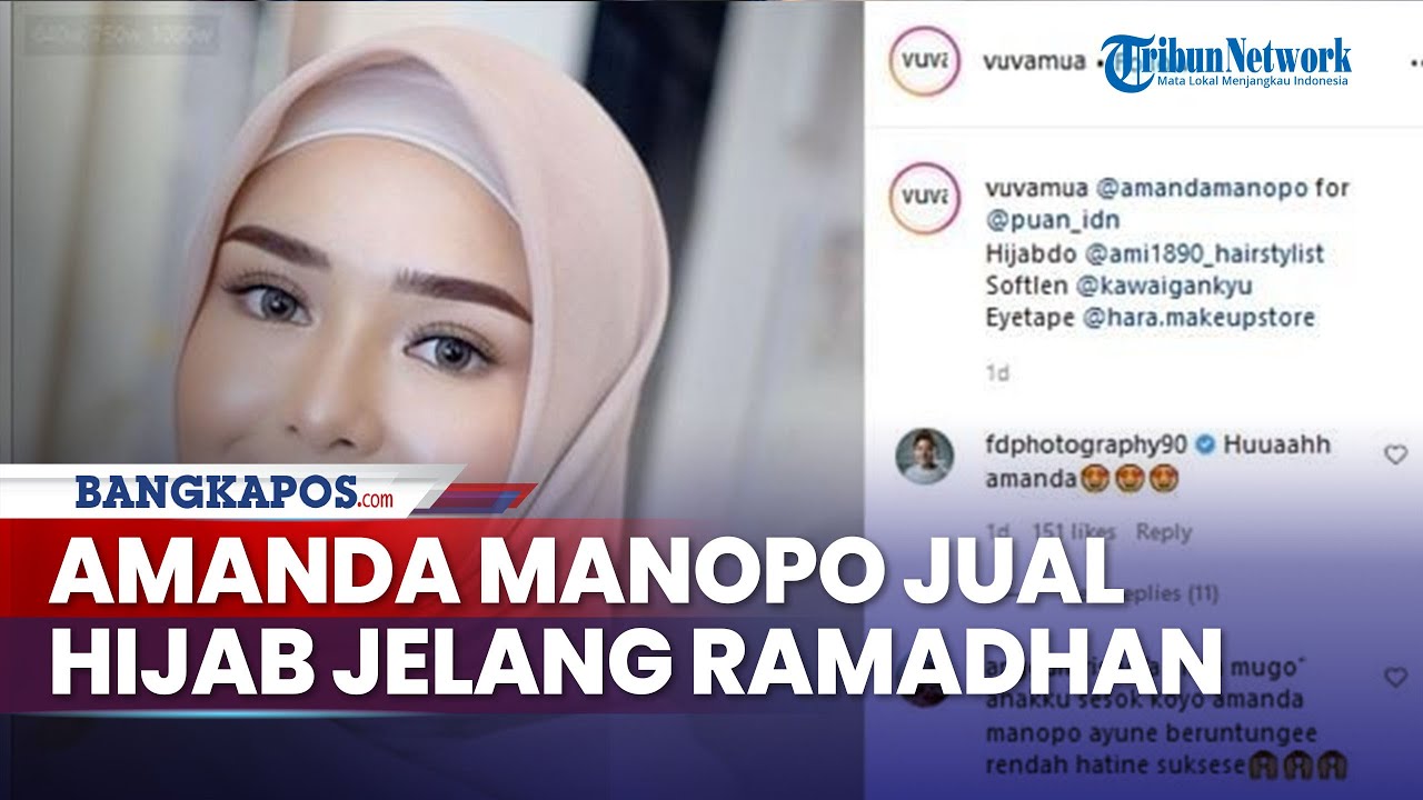 🔴Artis Amanda Manopo Jajal Bisnis Jilbab Jelang Ramadan 2025, Lawan ...