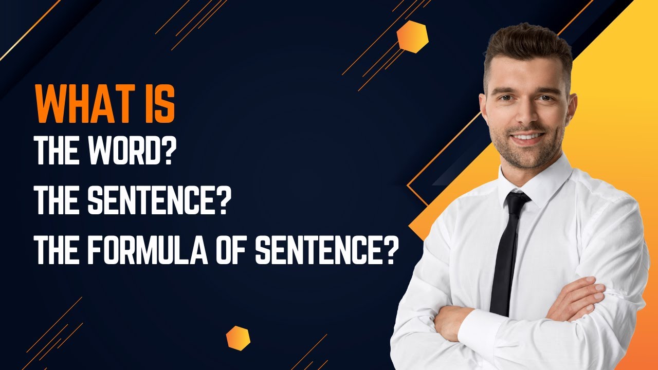 What is a Word & Sentence & Its Formula Explained | Learn English ...