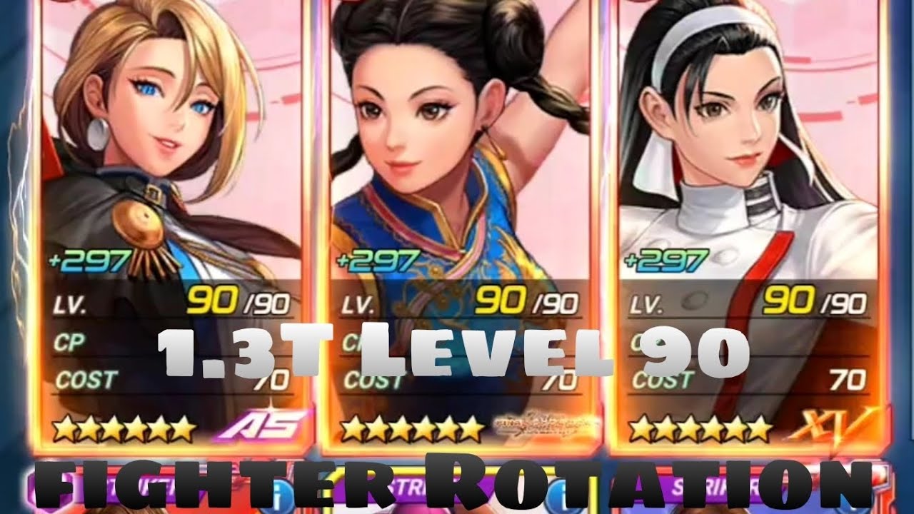 King of Fighters - All Star (Level 90 fighters full team tag rotation) L. Goenitz, Pai Chan ...