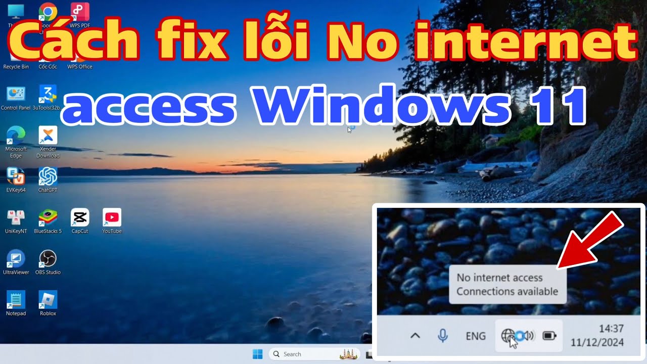 Cách fix lỗi No internet access trên Windows 11 - YouTube