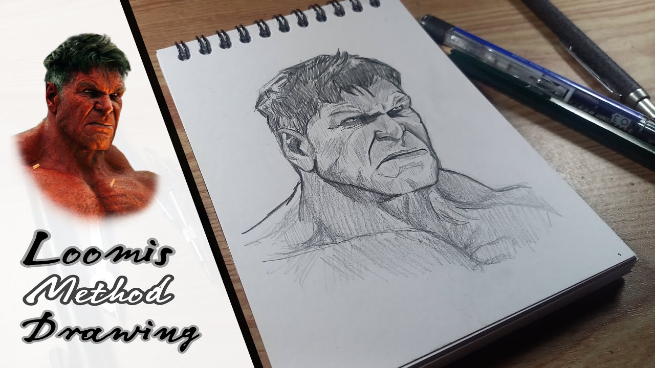 How to draw Red Hulk easy - how to draw step by step - YouTube