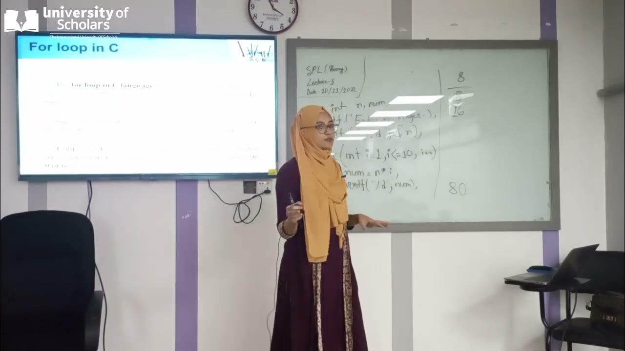 Structured Programming Language( Lab)|Lecture-5| CSE | Ayesha Siddique | University of Scholars ...