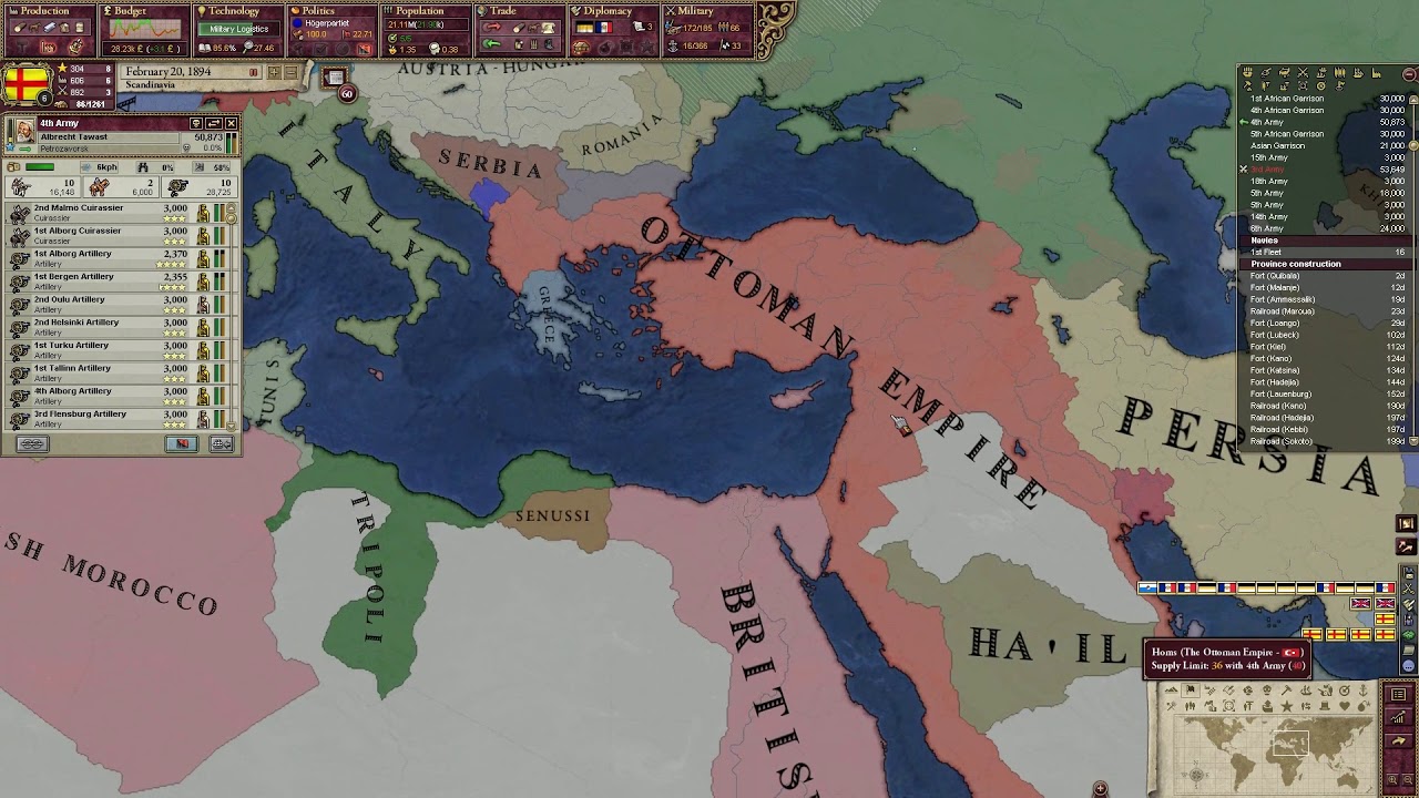 Let's play Victoria 2 HoD - Sweden (Pop Demand Mod) - part 70 - YouTube