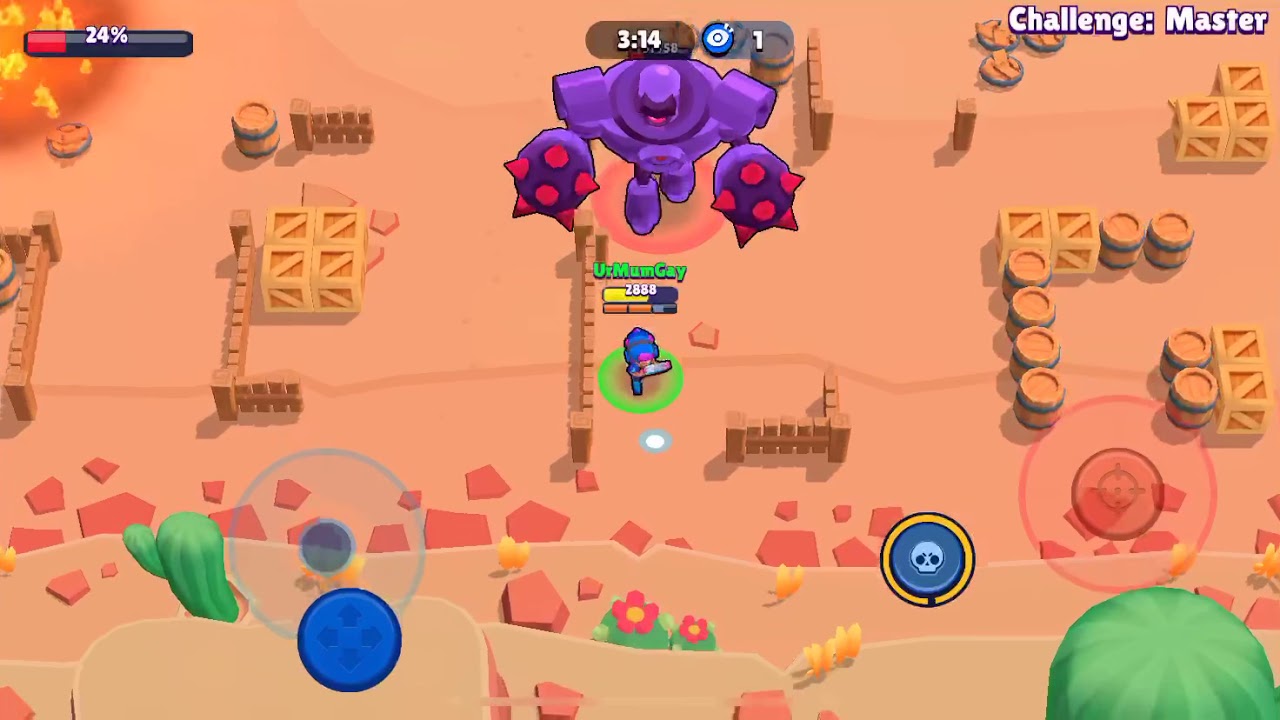 BRAWL STARS MASTER big robot MASTER challenge gameplay - YouTube