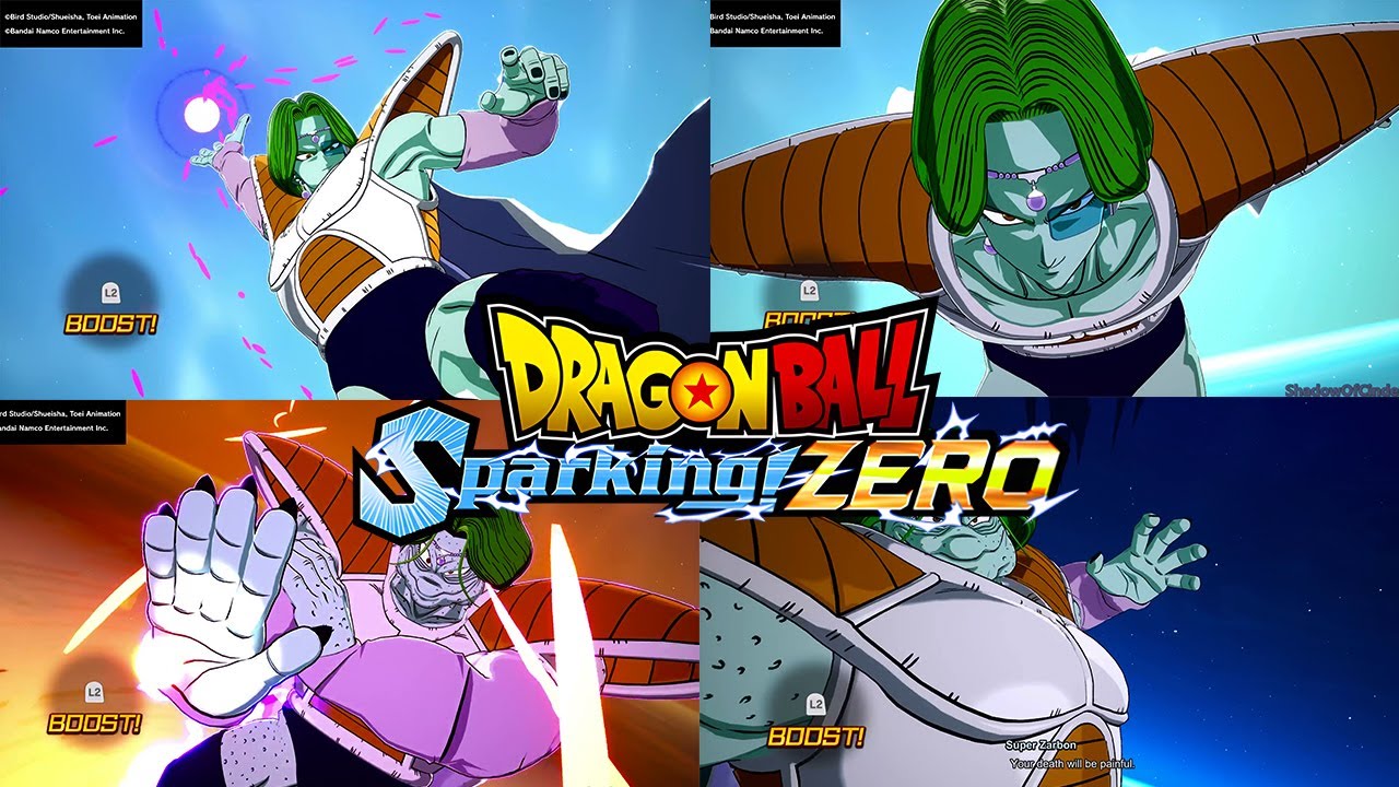 Dragon Ball Sparking Zero All Zarbon Super and Ultimate Attacks - YouTube